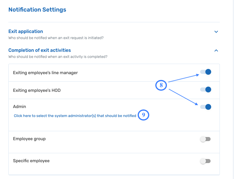 How To Setup Your Exit Management Module Settings